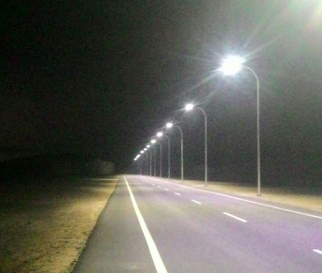 【Project】200W roadway lighting Installation - AOK LED Light