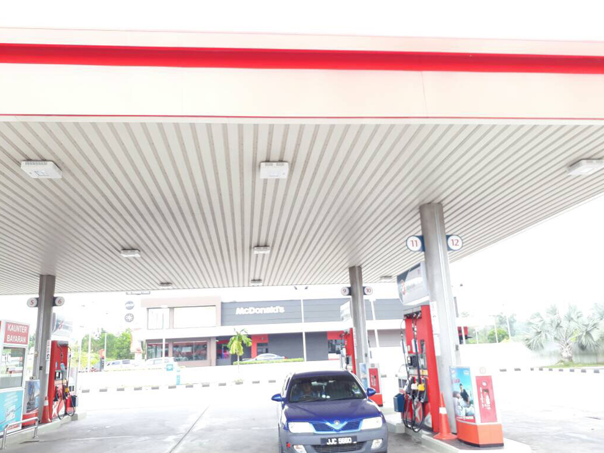 【Project】110WW Gas Station Installation - AOK LED Light